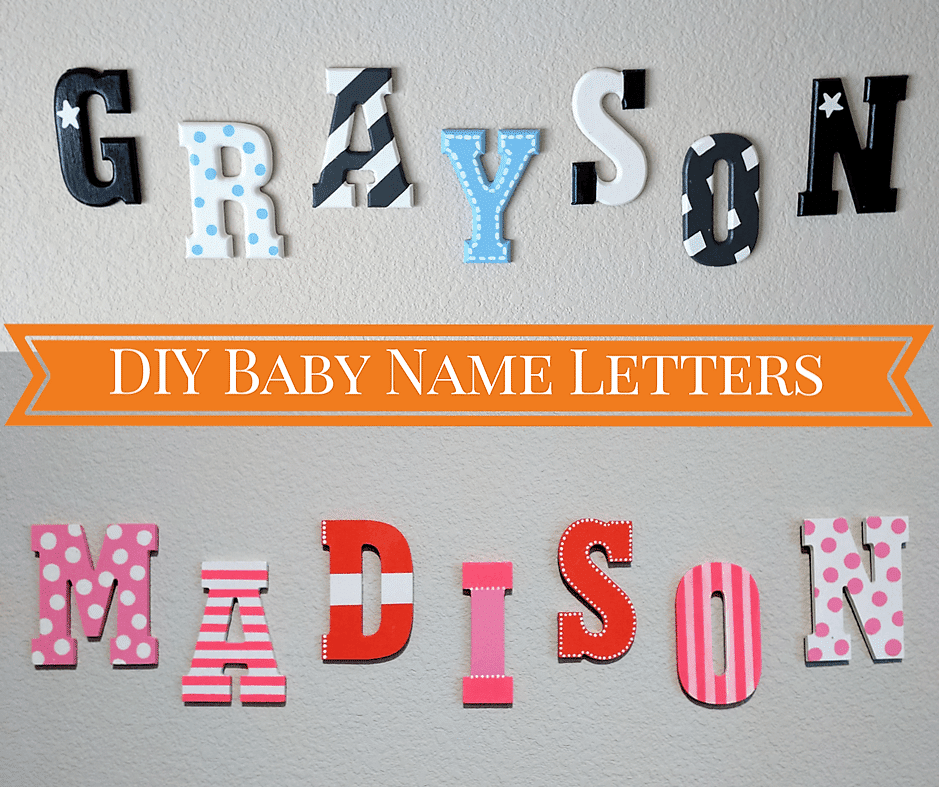 Boy Nursery Name Letters