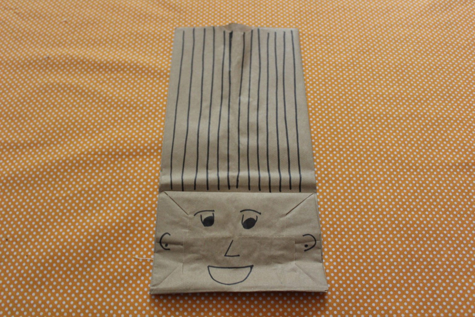 Cutting Activities for Preschoolers: Paper Bag "Haircuts"