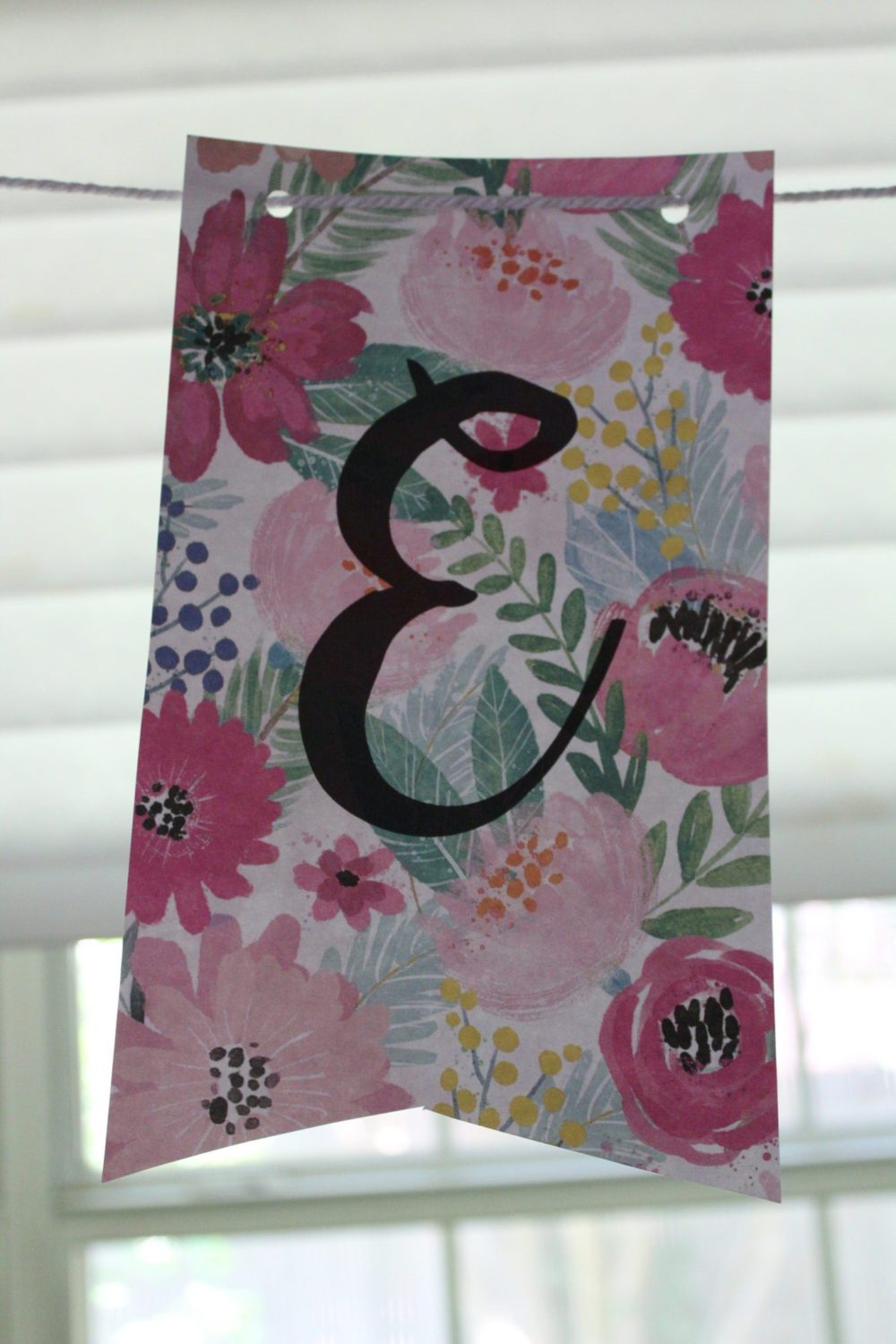 Pennant Banner With Scrapbook Paper- Printer DIY - Easy!