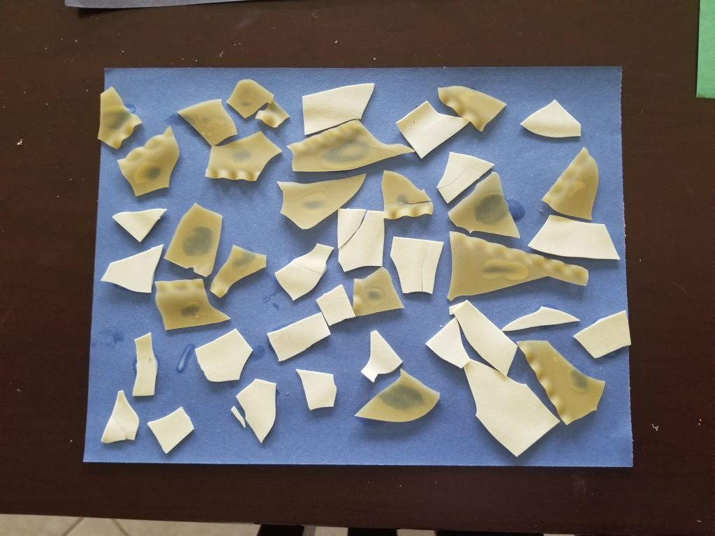 Noodle Art Mosaic Project - Easy Kid's Craft Idea With Pasta