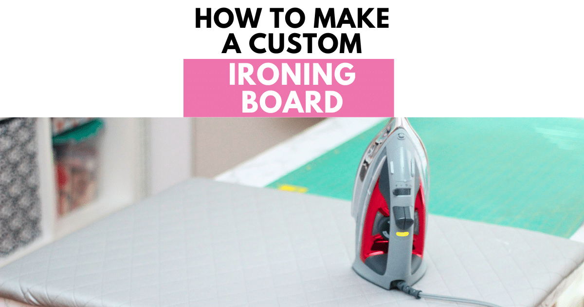 How to Make a DIY Ironing Board Using Wood & Quilted Fabric